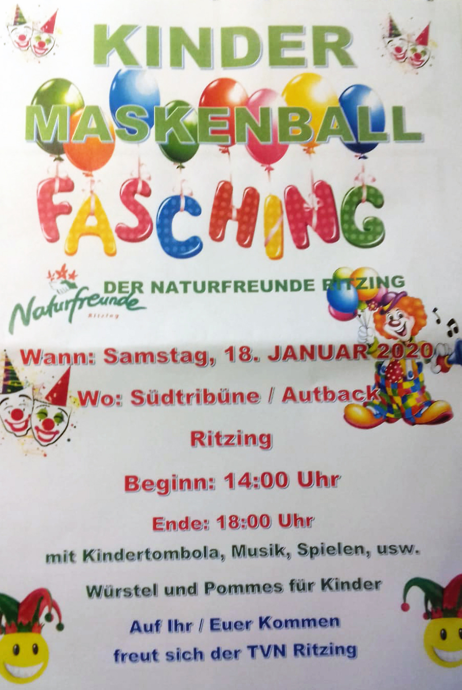 Kinderfasching - Aktuelles - SPÖ Ritzing